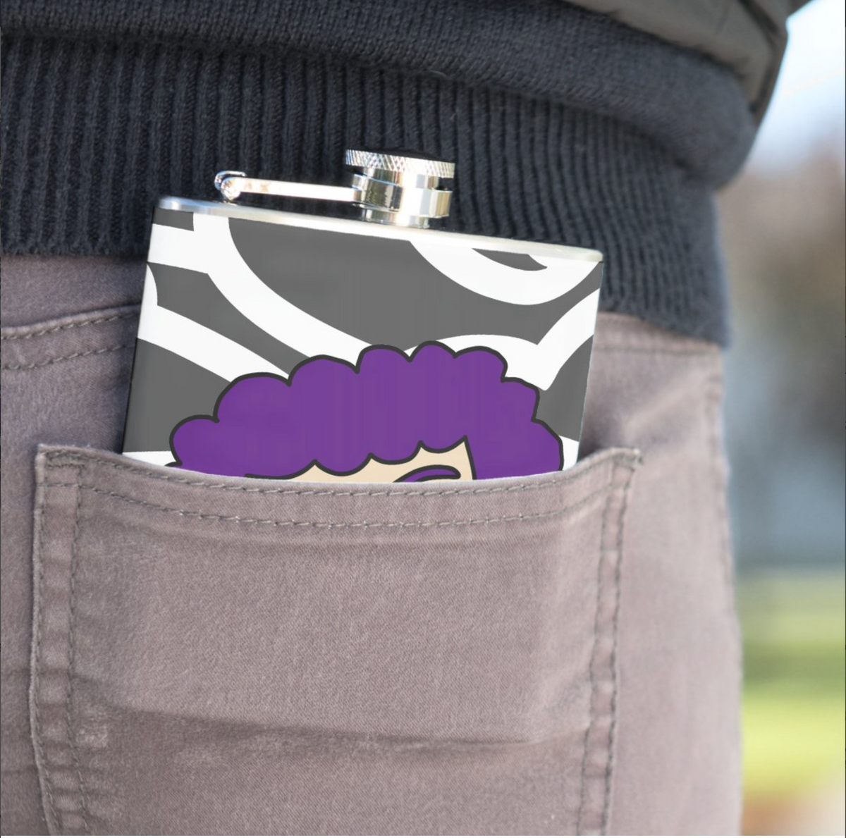 Vinyl Wrapped Flask: Roxanne – Houskastore